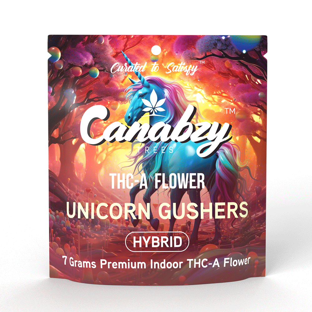 Canabzy THC-A Flower – 7 Grams – Unicorn Gushers